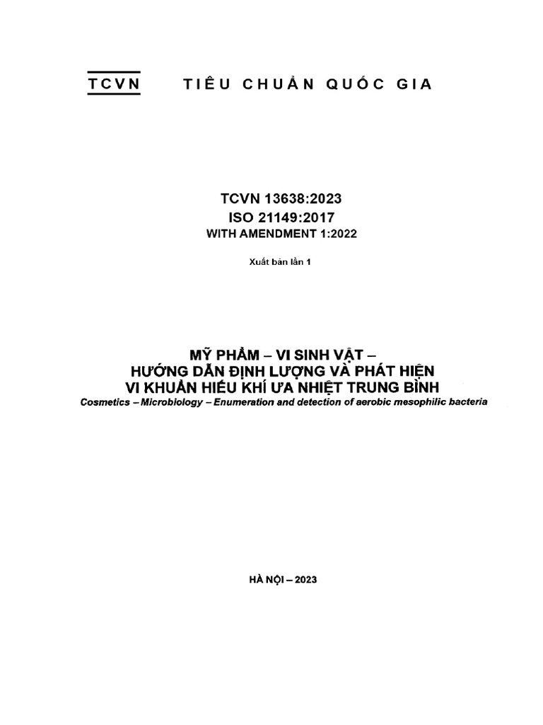 TCVN VSV HIẾU KHÍ | PDF