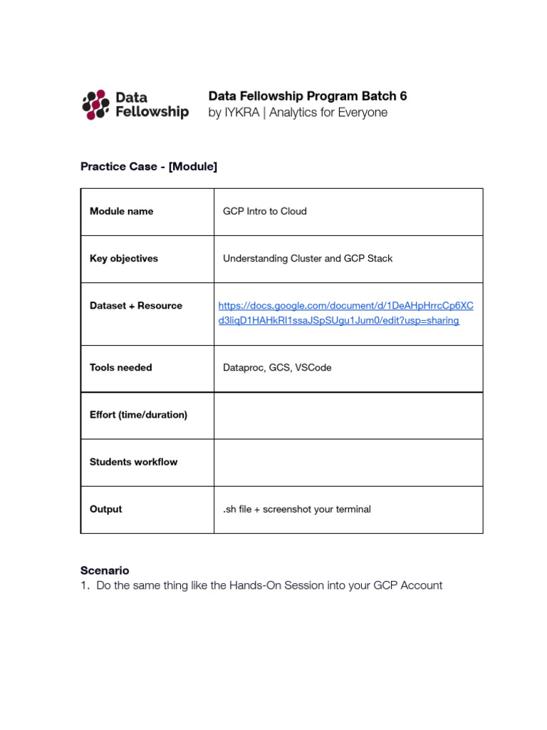 GCP - Practice Case | PDF