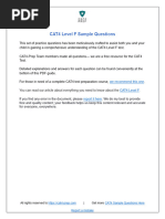 Year 7 CAT4 Practice Questions | PDF