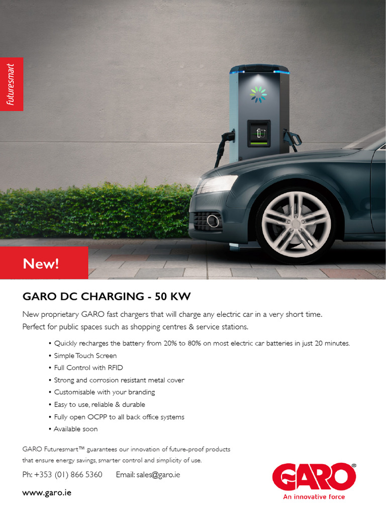 GARO 50kW Fast Electric Car Charger | PDF
