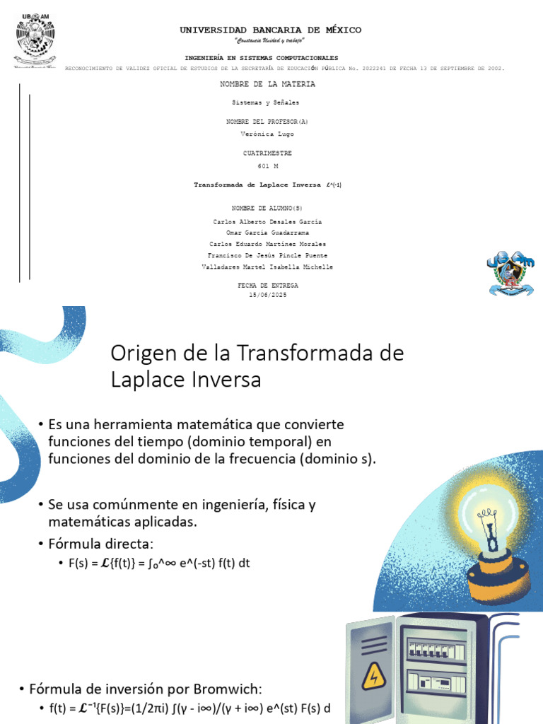 Aplicaciones de la Transformada Inversa de Laplace | PDF | Ecuación ...