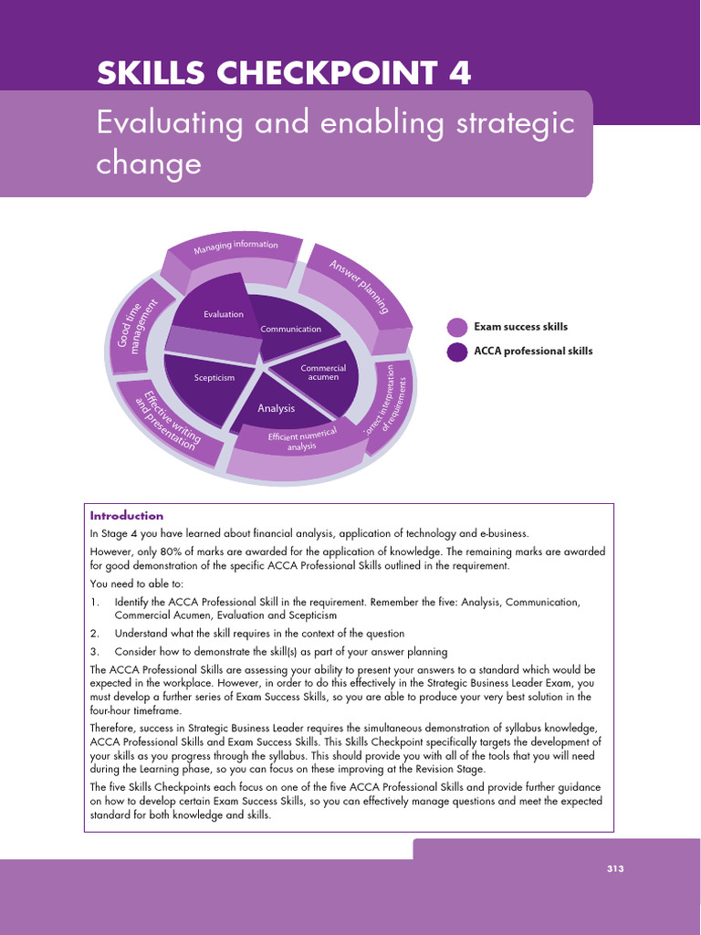 ACCA Skills Checkpoint: Evaluation Focus | PDF | Advertising | Evaluation