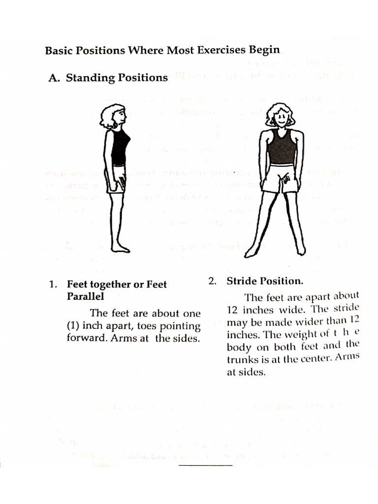 Unit Ii - Basic Positions For Exercises | PDF
