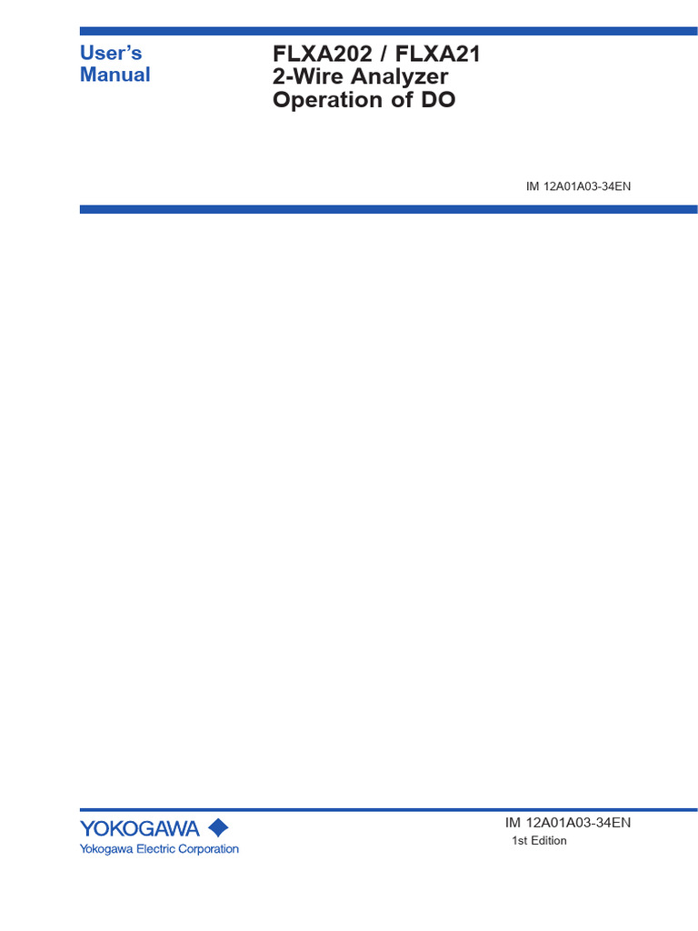 FLXA202/FLXA21 DO Measurement Guide | PDF | Sensor | Calibration