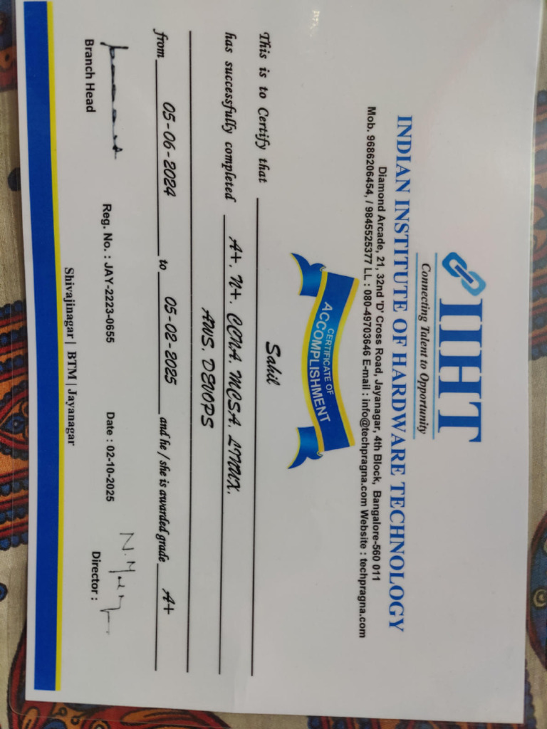 Ccna Certificate | PDF