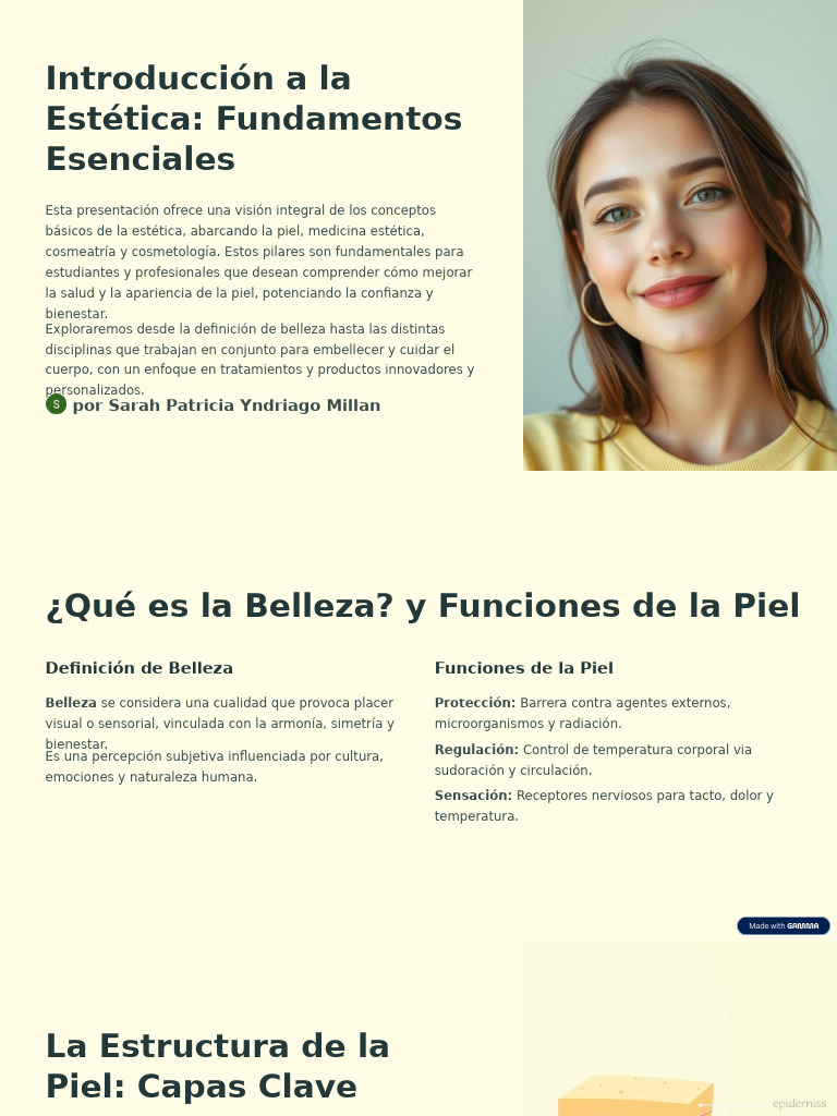 Fundamentos de Estética y Cuidado Piel | PDF | Piel