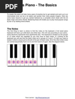 How To Play The Piano For Beginners - Full Piano Course Notes (A4 ...