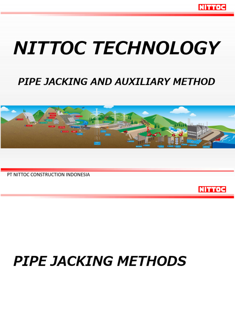 Nittoc Construction Pipe Jacking Guide | PDF | Soil | Water
