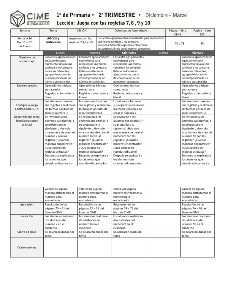 Actividades de Suma y Resta con Regletas | PDF | Sustracción | Aritmética