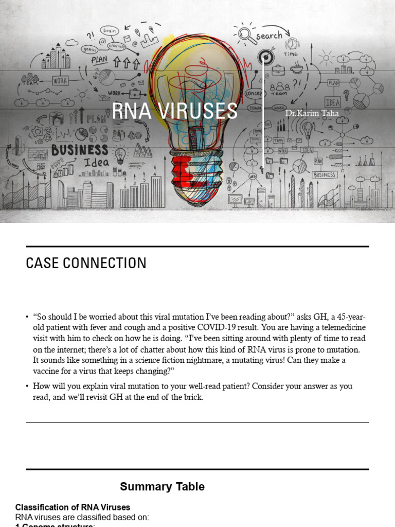 Classification of RNA Viruses Explained | PDF | Virus | Sense ...
