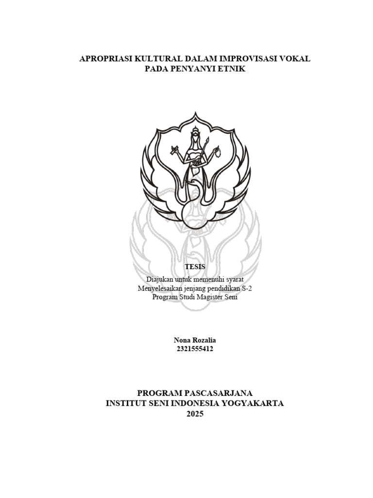 Apropriasi Kultural Dalam Improvisasi Vokal Pada Penyanyi Etnik | PDF