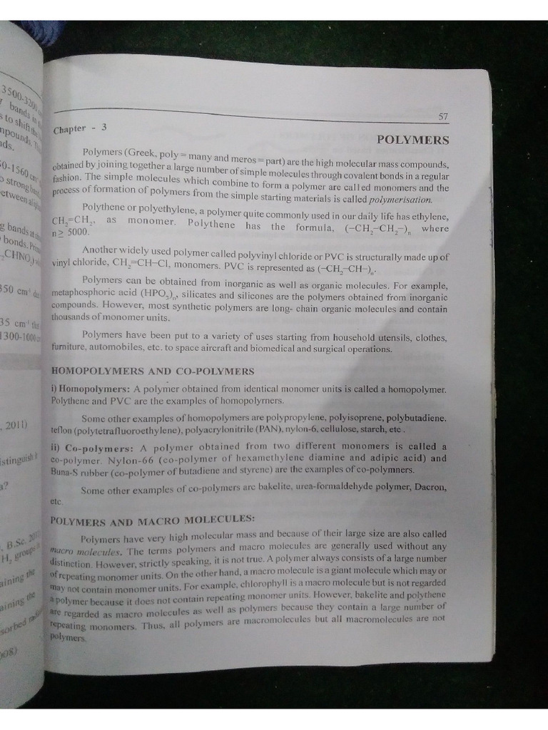 Polymer Chemistry by Vinayak Sir | PDF