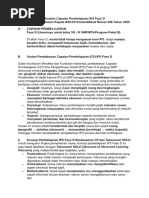 Capaian Pembelajaran IPS Fase D No 46 TH 2025 | PDF