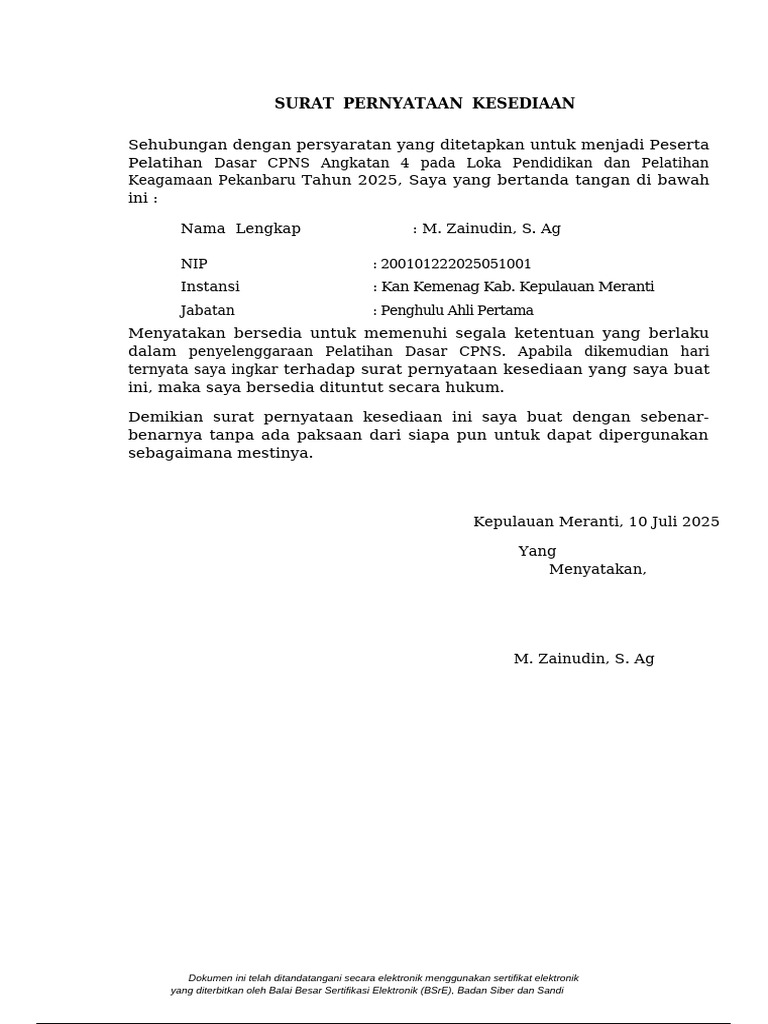 Pemanggilan Peserta Latsar CPNS Distance Learning Angkatan 4 Dan ...