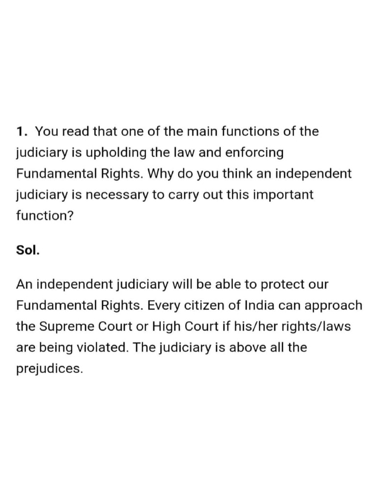 Civics Chapter 3 Judiciary | PDF