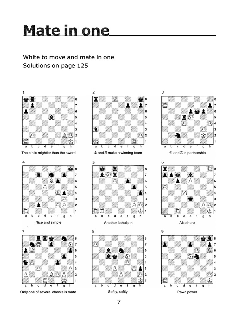 1001 Chess Exercises For Beginners - PDF Room-Trang-1 | PDF | Board Games | Traditional Games