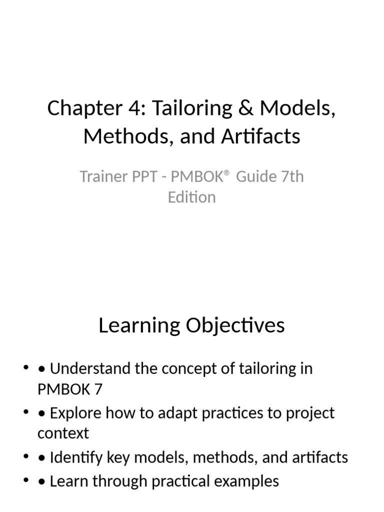 PMBOK7 Chapter4 Trainer | PDF | Agile Software Development | Scrum ...