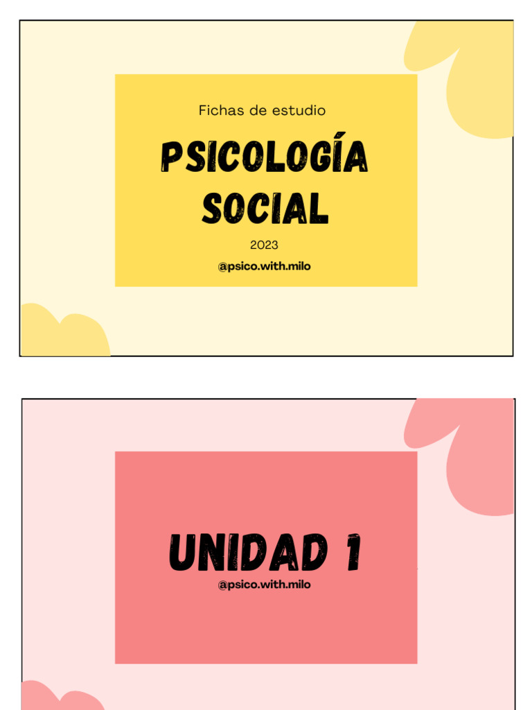 Fichas de Estudio - 20240730 - 190454 - 0000 | PDF | Socialización | Psicología Social