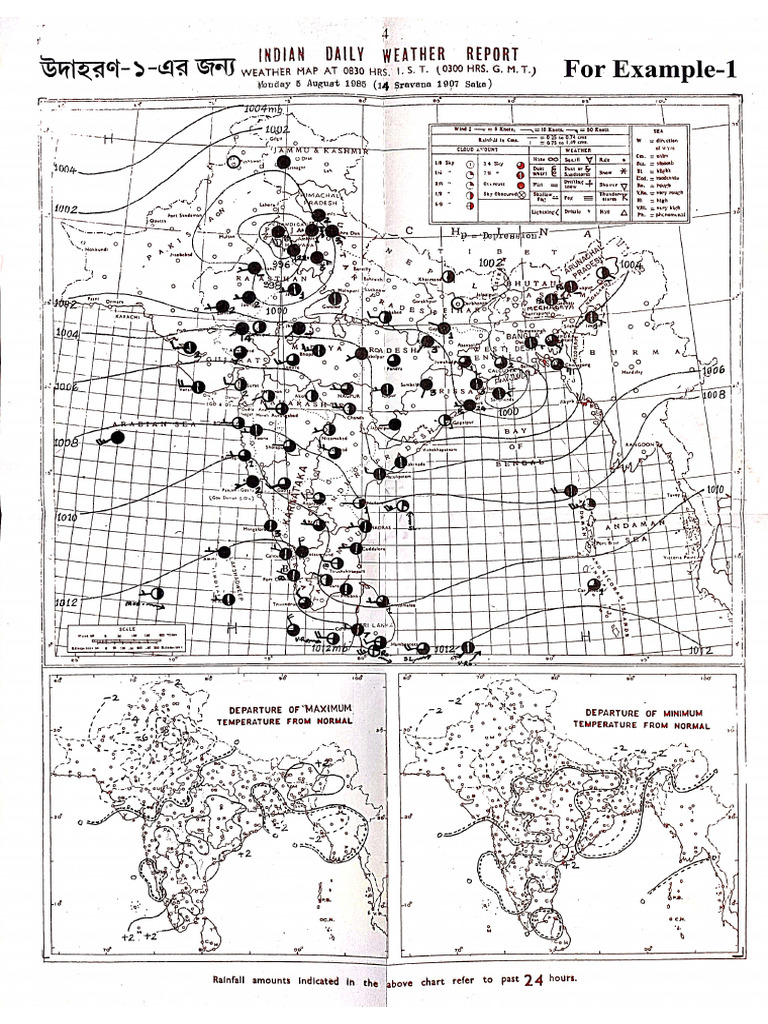 Weather Map | PDF | Meteorological Phenomena | Physical Phenomena