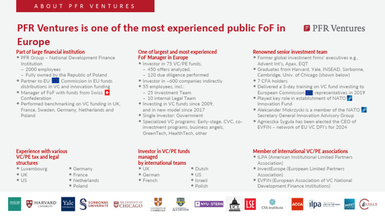 PFR Ventures Experience 4.3 | PDF | Equity Securities | Private Sector