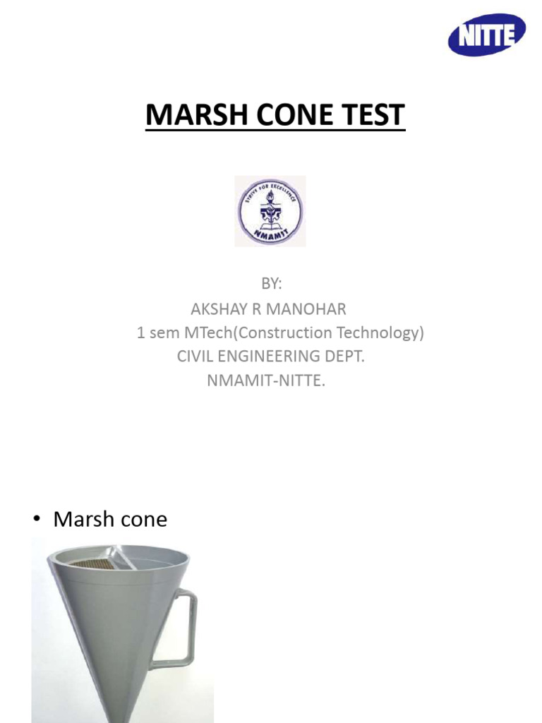 Admixture Compatibility via Marsh Cone Test | PDF | Concrete | Materials