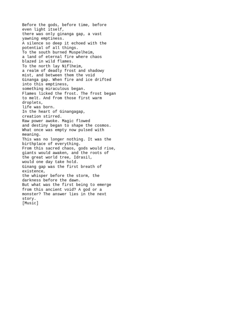 (English (Auto-Generated) ) Ginnungagap - The Birth of The Viking Gods ...