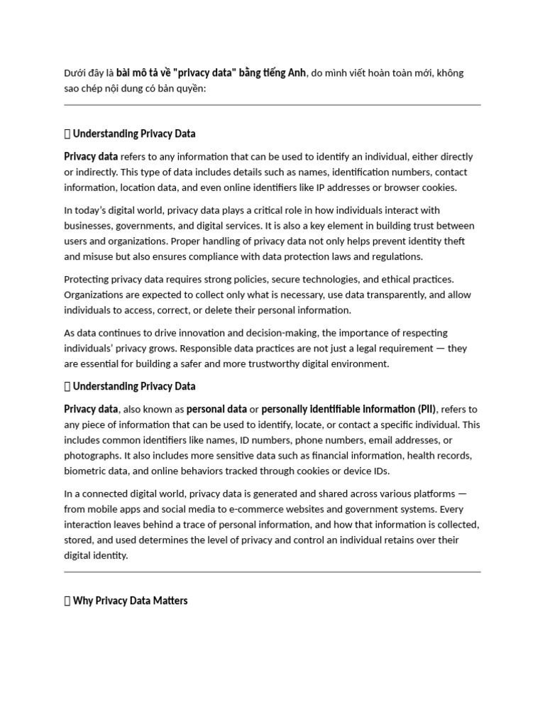 DATA Privacy | PDF | Information Security | Privacy