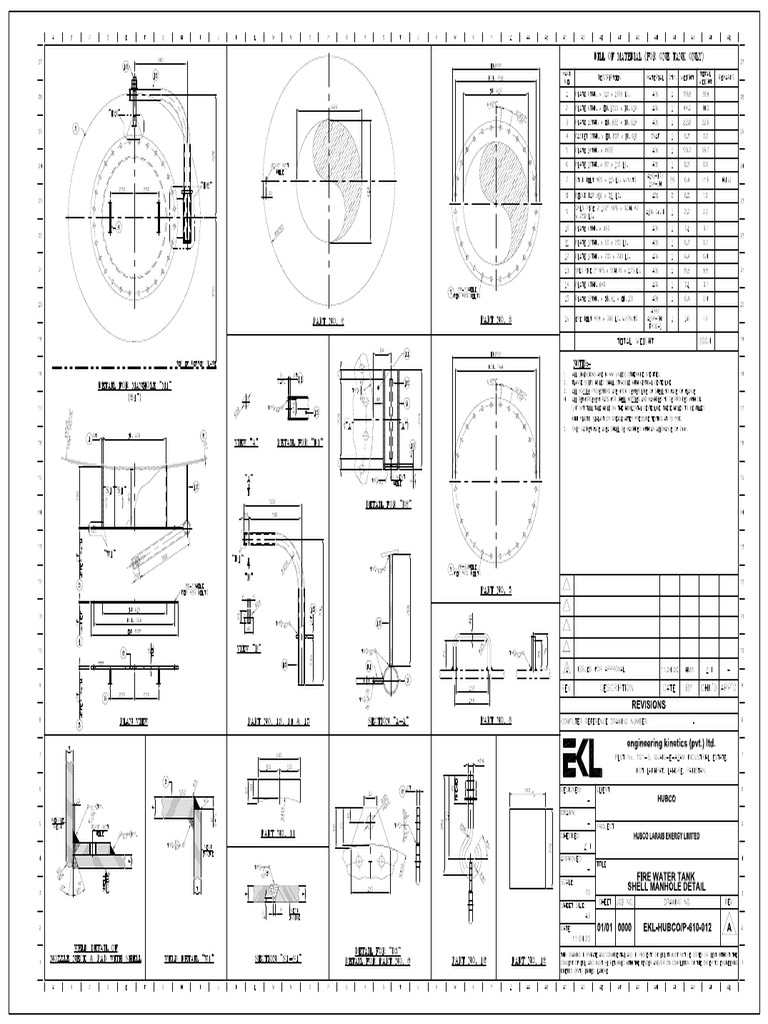 Ekl-Hubcop-610-012 Rev - A - Shell Manhole Detail | PDF