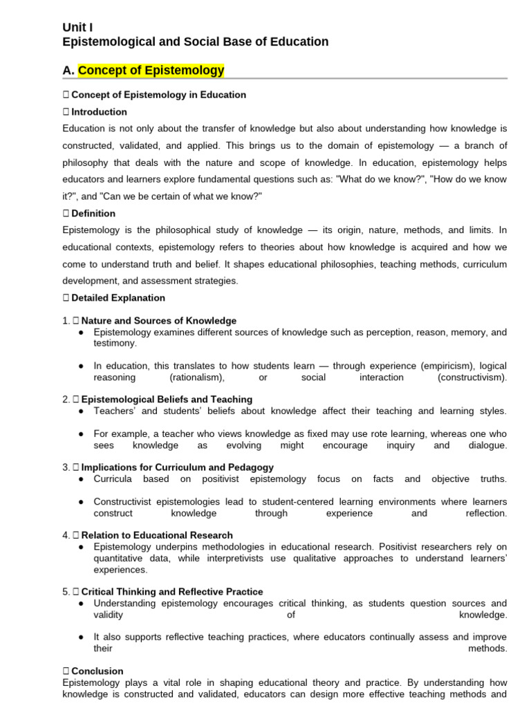 Paper 1 Knowledge and Curriculum | PDF | Epistemology | Knowledge