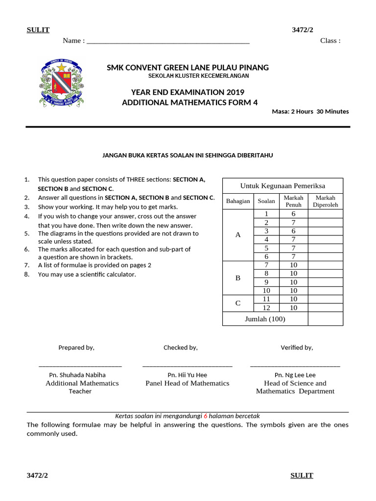 Pat Addmath p2 2019 | PDF | Circle | Geometry