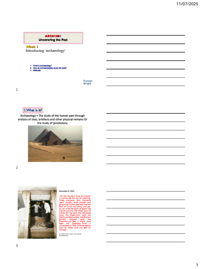 Introduction to Archaeology Concepts | PDF | Archaeology | Artifact ...