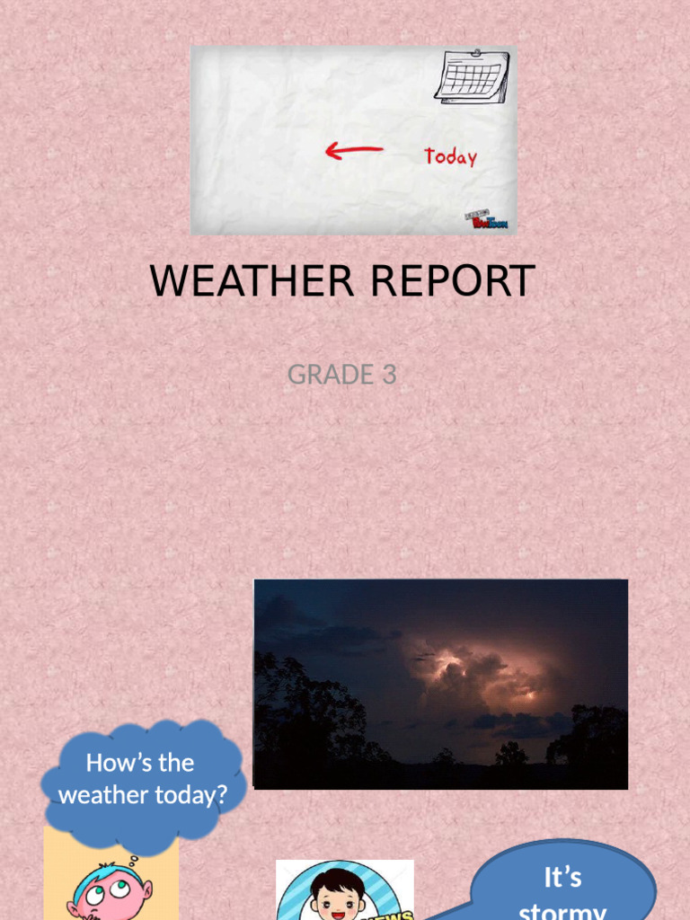Grade 3 Weather Report Activities | PDF