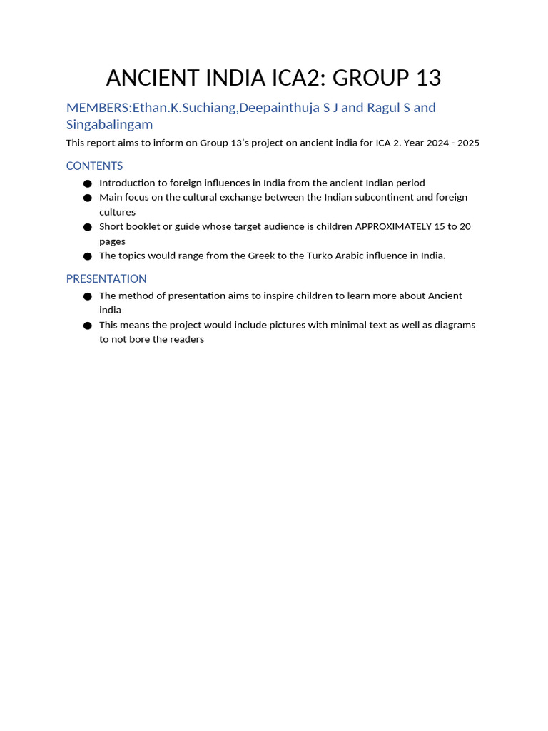 Ancient India: Cultural Influences for Kids | PDF