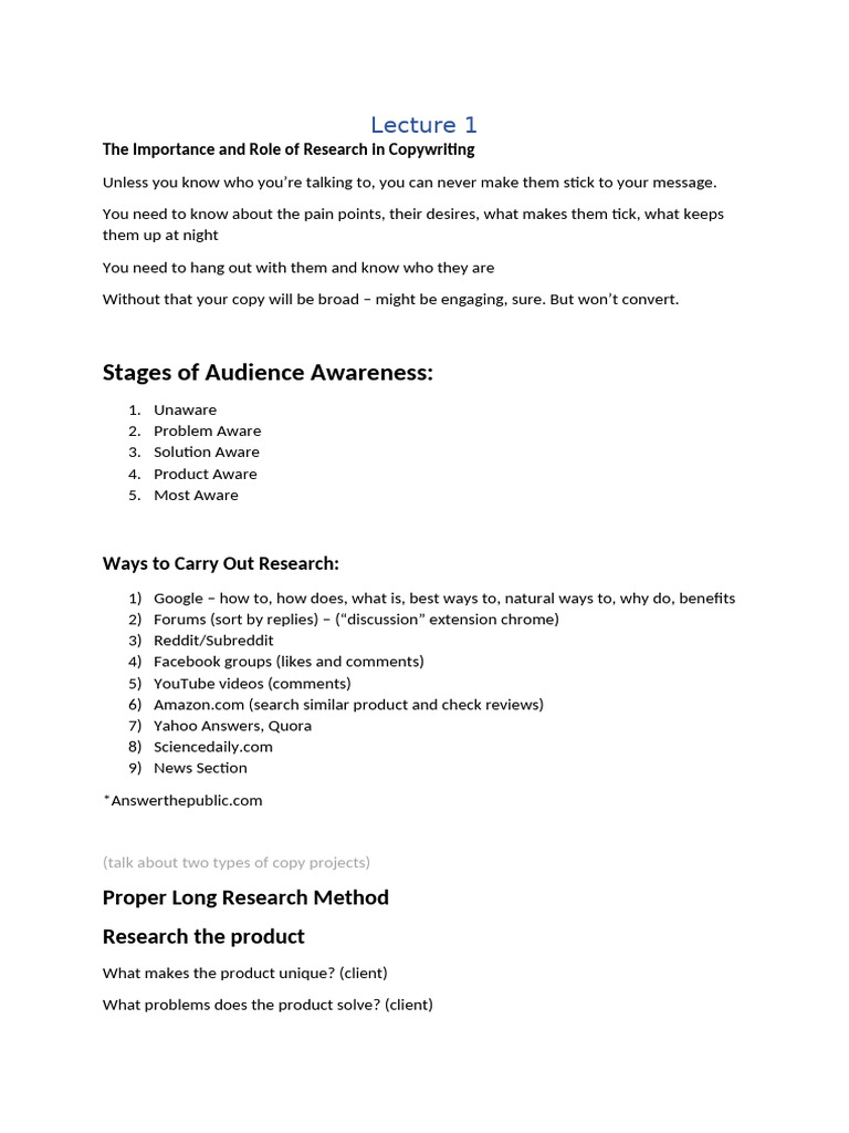 Module 2 Lecture 1 Outline | PDF