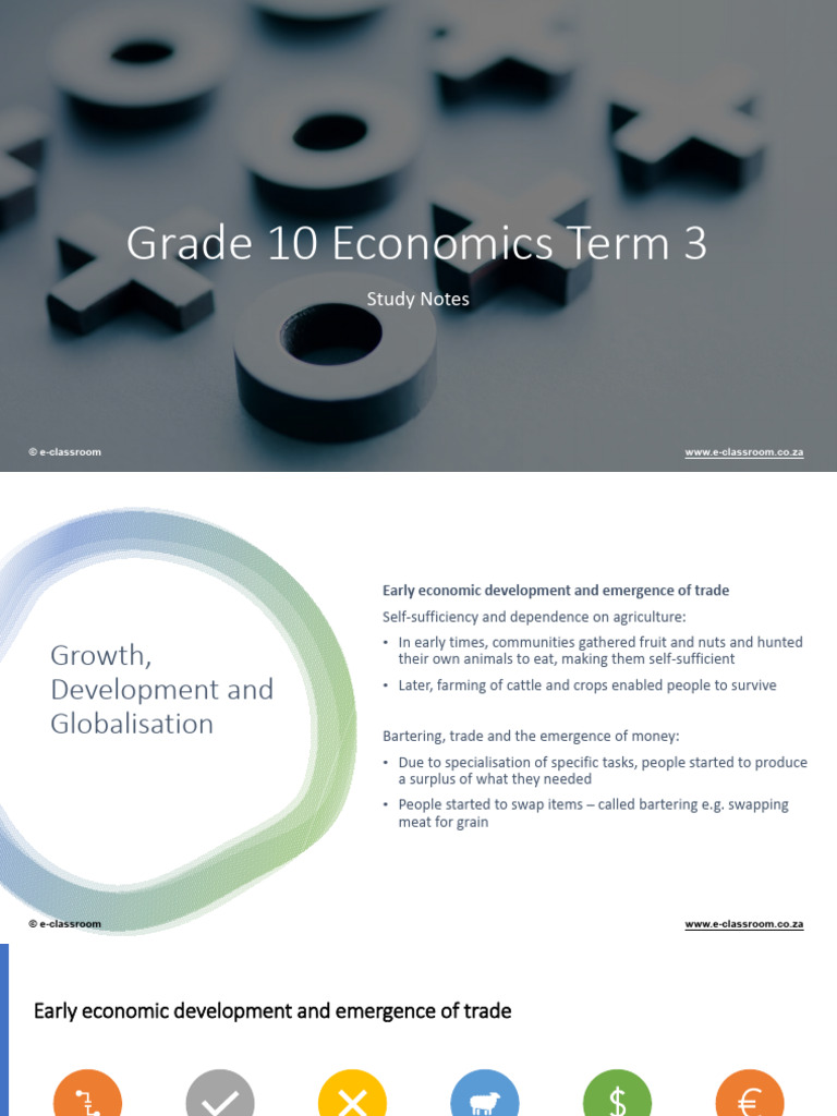 Grade 10 Economics Term 3 | PDF | Taxes | Agriculture