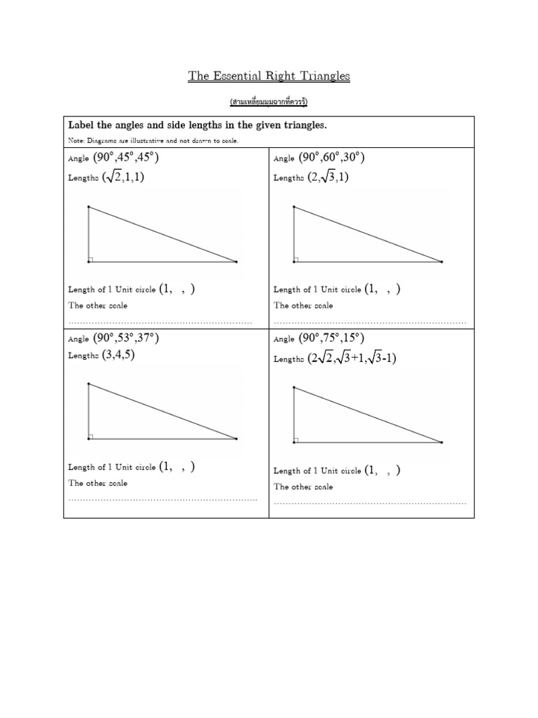 Essential Right Triangle Properties | PDF
