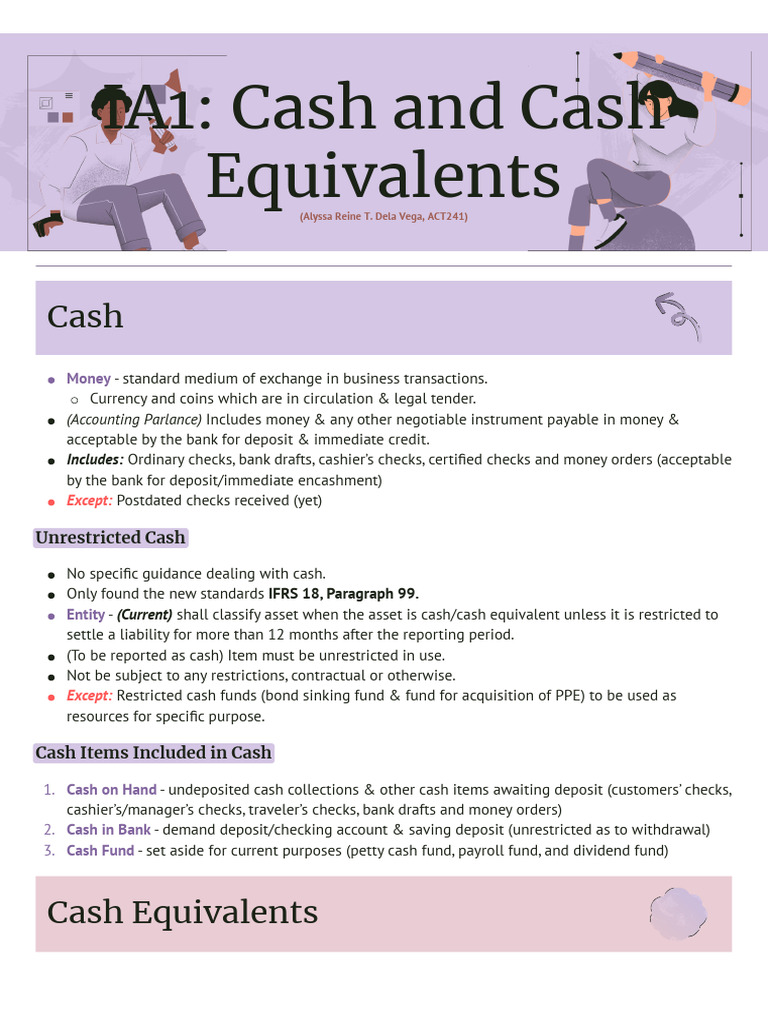 IA1 Chapter 1 Cash & Cash Equivalents | PDF | Debits And Credits | Banks