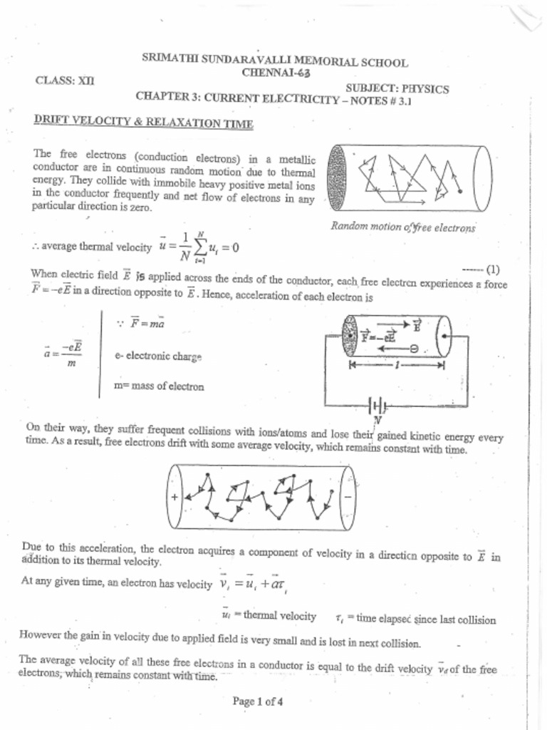 21-07-2025 Xii Class Xii Physics Ch3 Current Electricity21!07!2025 161650 | PDF