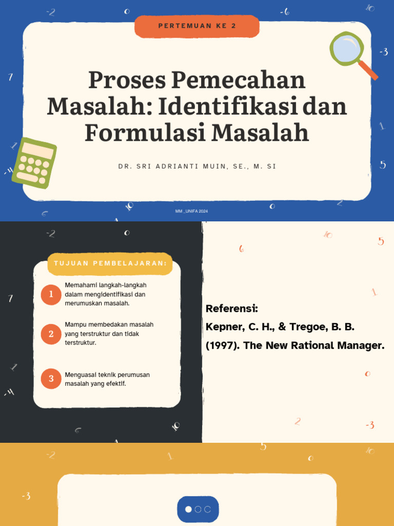 Proses Pemecahan Masalah Identifikasi Dan Formulasi Masalah | PDF
