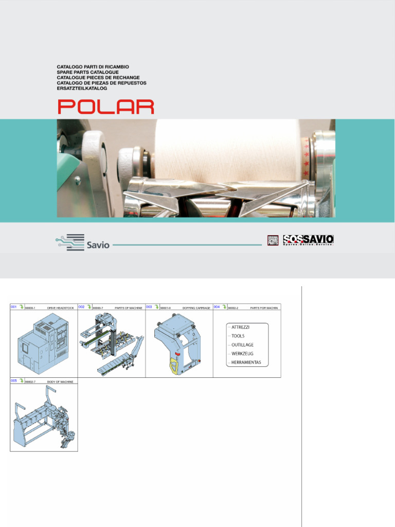 Savio Polar Spare Parts Catalog | PDF | Manufactured Goods | Mechanical ...