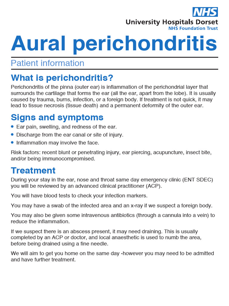 Understanding Auricular Perichondritis | PDF