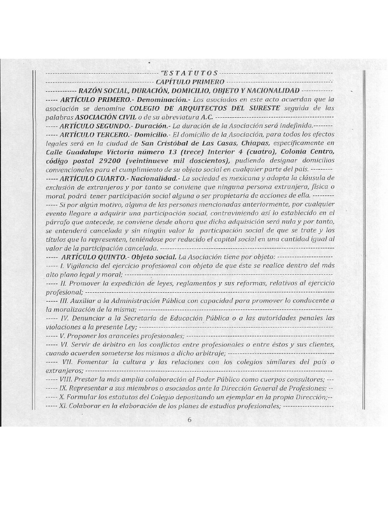 Estatuto Casac. | PDF