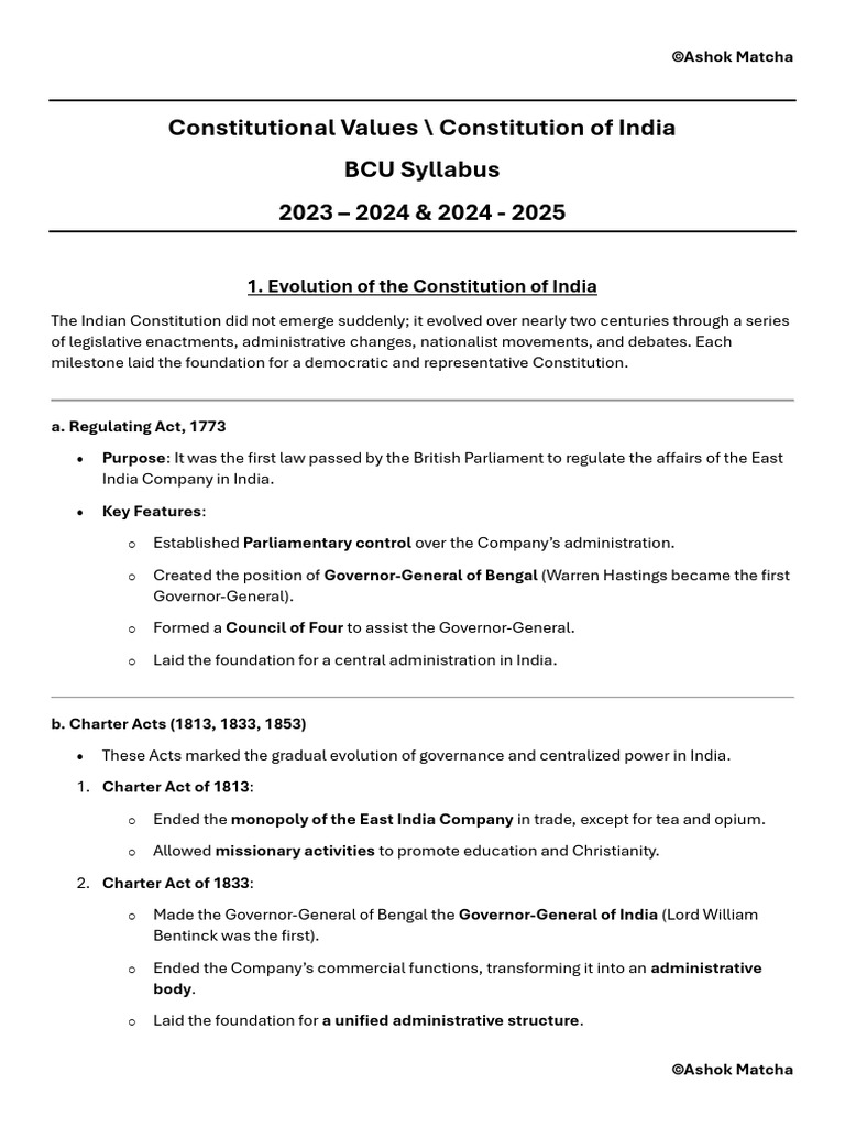 Evolution of India's Constitutional Values | PDF | Government | Justice
