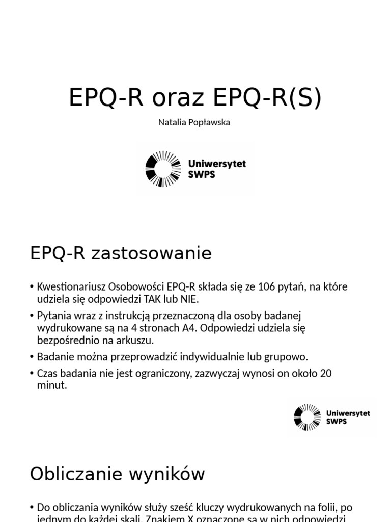Epq R | PDF