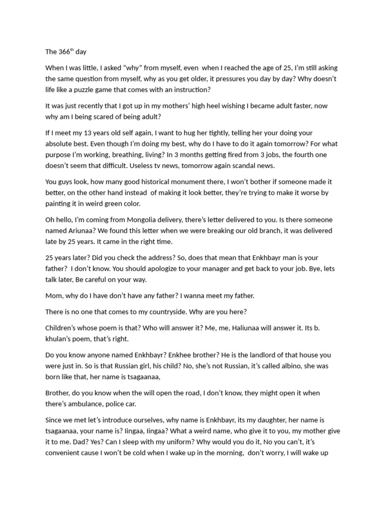 The 366th Day | PDF