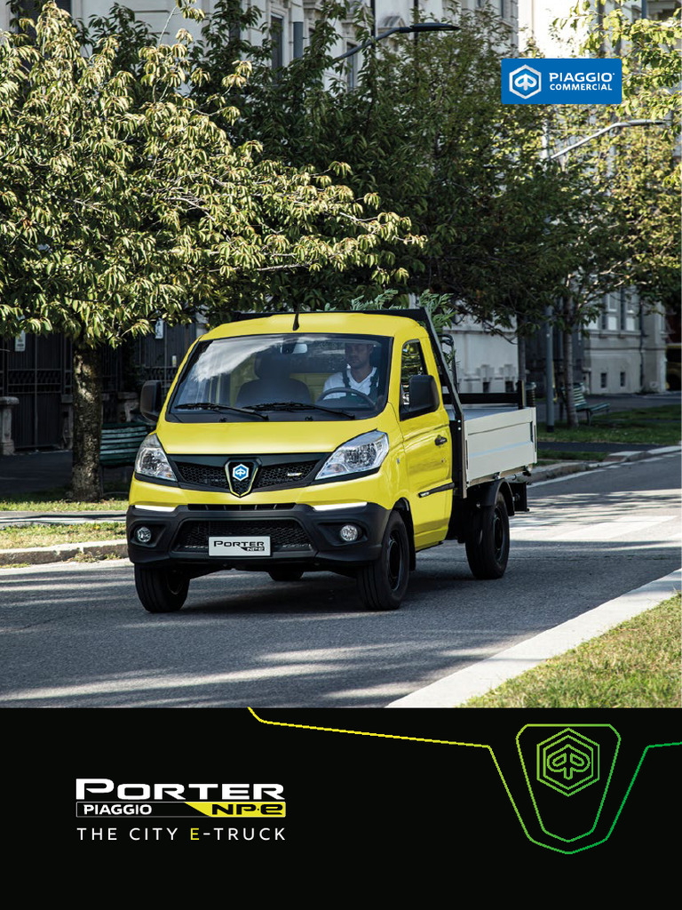 Piaggio Porter NPE: Urban E-Truck Specs | PDF | Vehicles | Electric Power