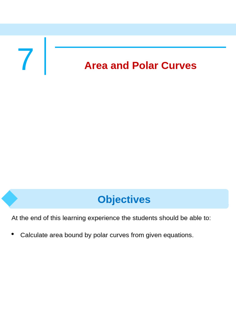 Calculating Areas of Polar Curves | PDF | Area | Pi