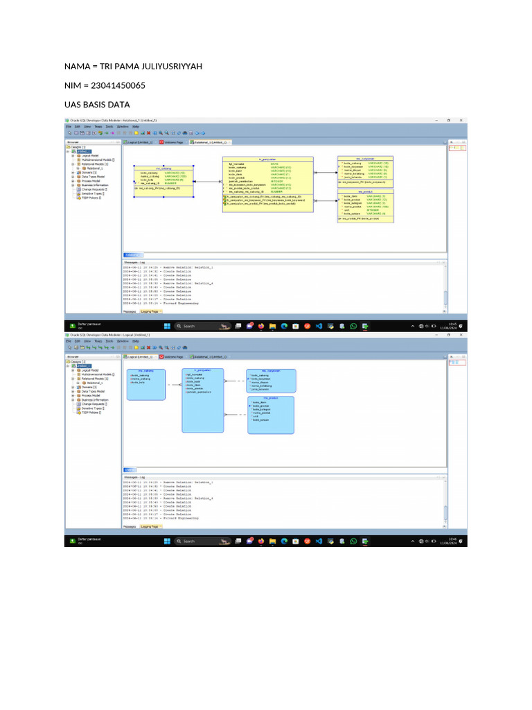 Uas Tri Pama Basis Data | PDF