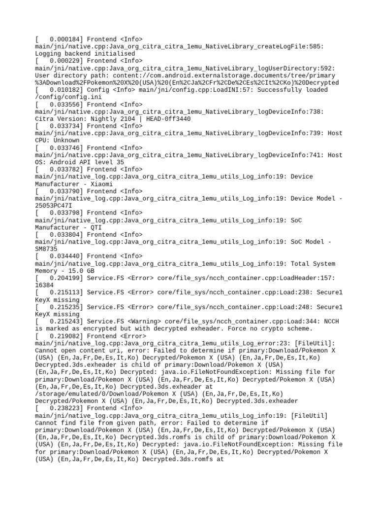 Citra Log - Txt.old | PDF | Encryption | Software