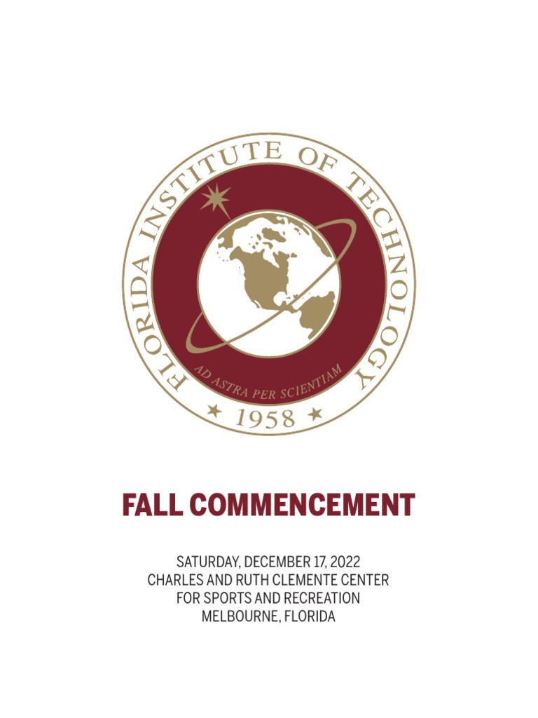 Florida Tech Fall Commencement 2022 | PDF